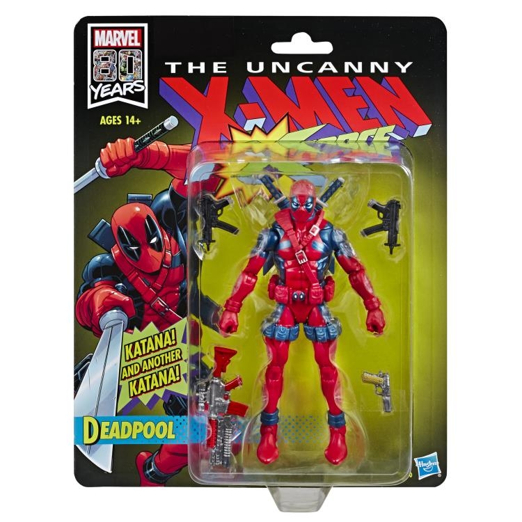 Marvel Legends X-Force Retro Deadpool Covention Exclusive Action Figure ...
