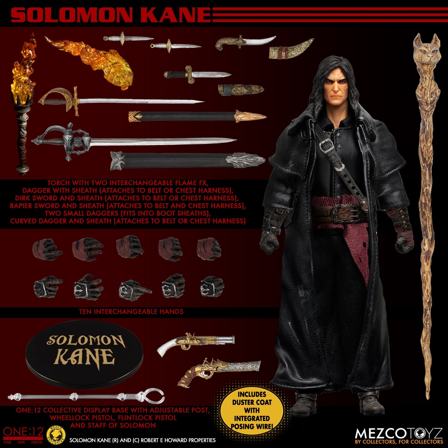 Mezco One:12 Collective Solomon Kane Action Figure – Kapow Toys