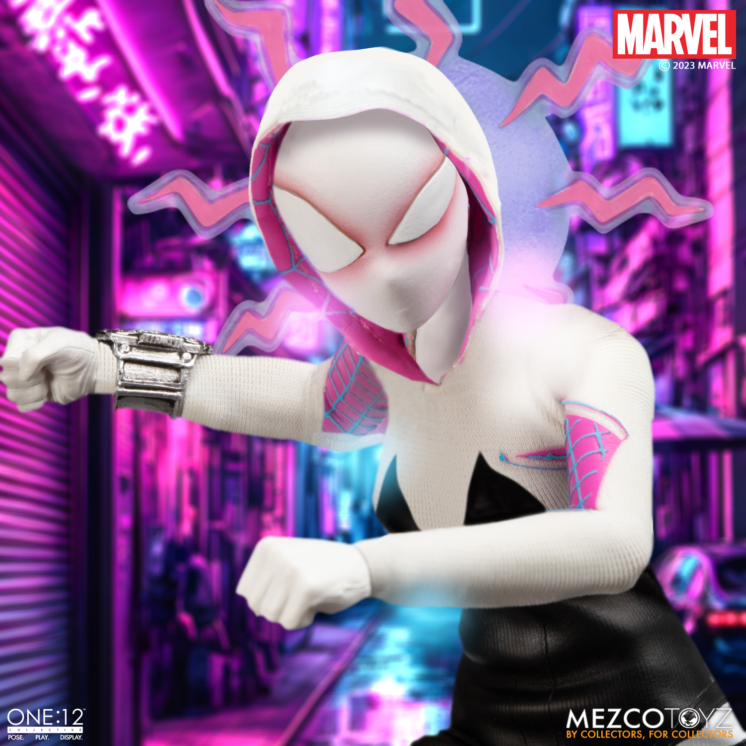 Mezco One:12 Collective Spider-Man Spider Gwen ( Ghost Spider ) Action ...