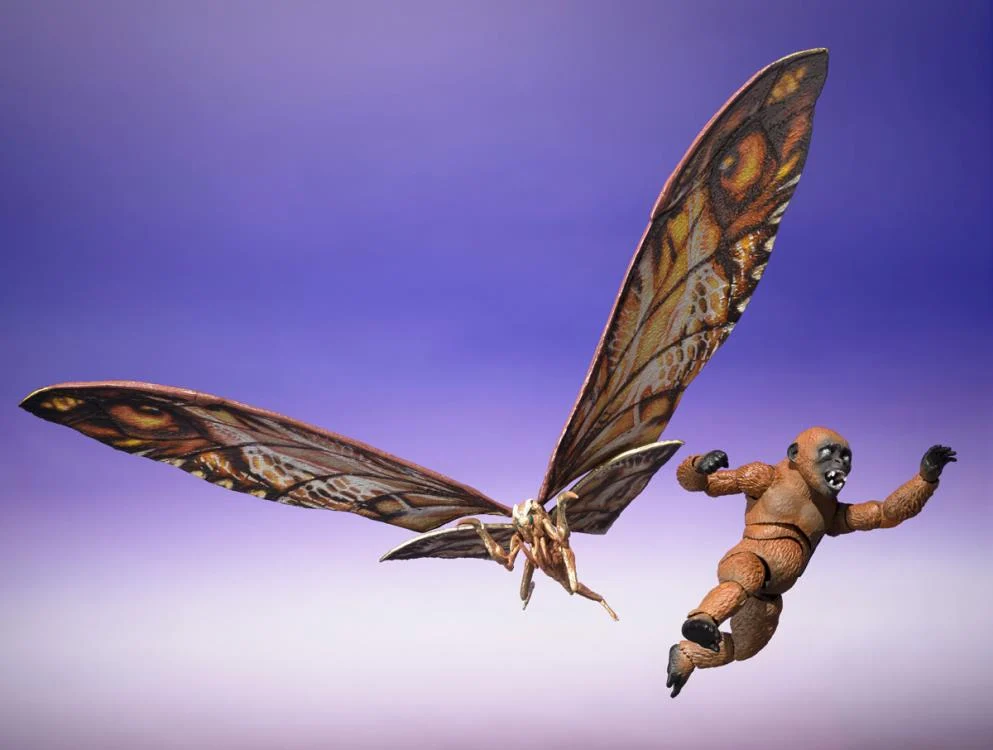 S.H.MonsterArts Godzilla X Kong The New Empire Suko and Mothra – Kapow Toys